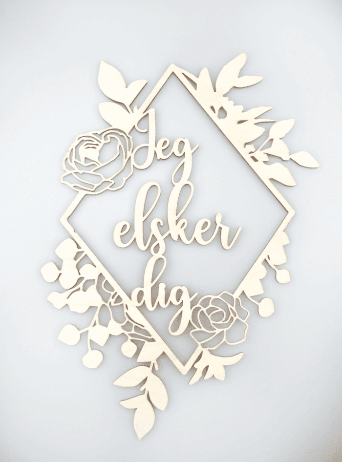 Skilte i træ og akryl til fest og bolig - Udskåret skilt - Verksted